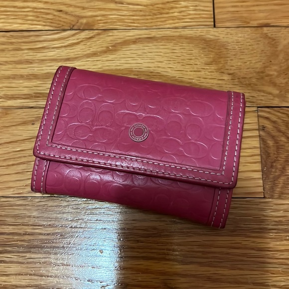 Coach | Bags | Authentic Coach Wallet Pink | Poshmark